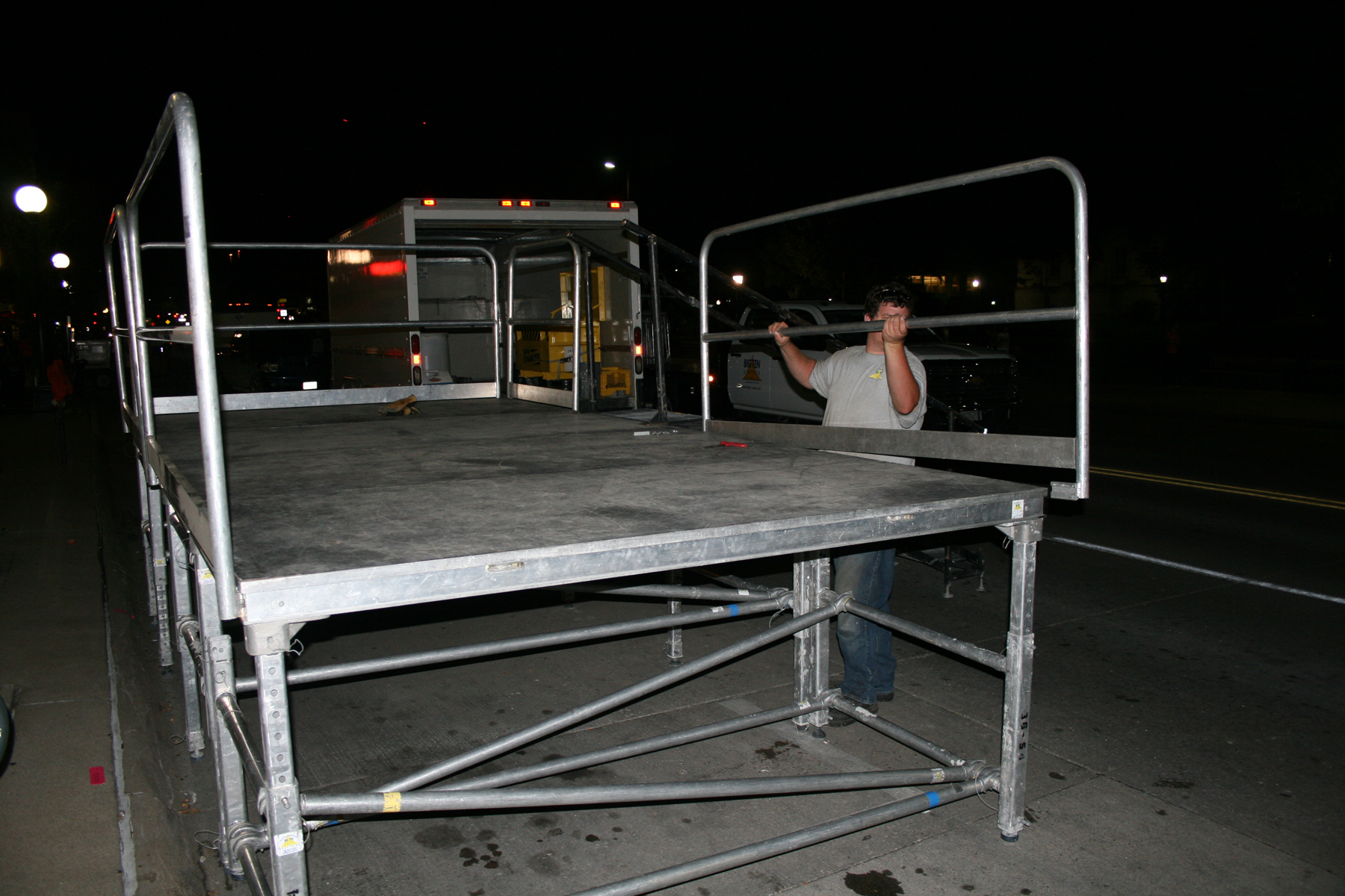 8' x 16' Marching band directors podium rental: Iowa | Stage